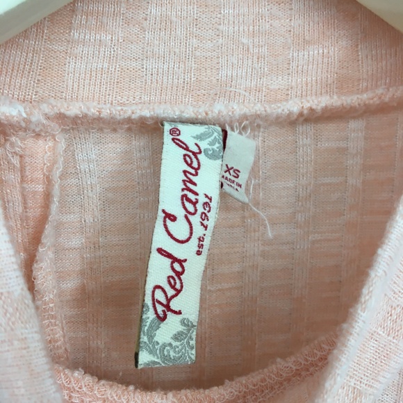 Red Camel | Tops | Red Camel Pink Lace Tulip Back Cutaway Tank Top ...